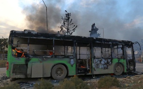 Aleppo Still Burns: 6 Evacuation Buses Torched, UN Helpless As ...