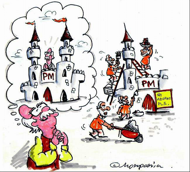 Best Cartoons: Advani vs Modi