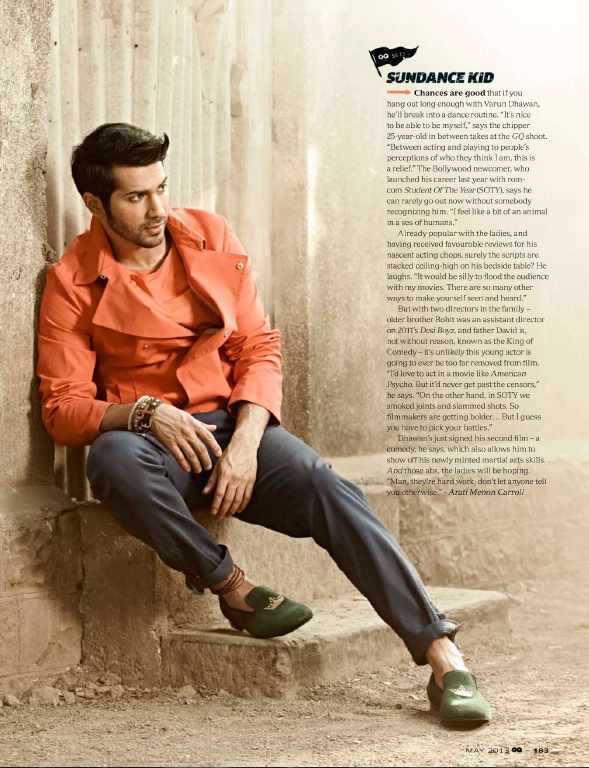 Varun Dhawan Looks Hot In Gq Shoot