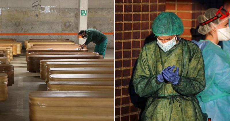 Tragic Pictures Of Spain's Battle Against Coronavirus