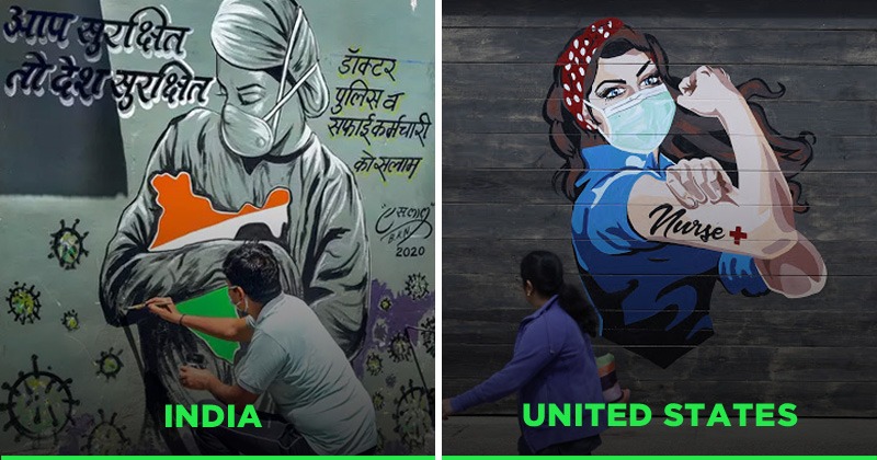 Pics: Artists Across The Globe Thank Hardworking Healthcare Workers ...