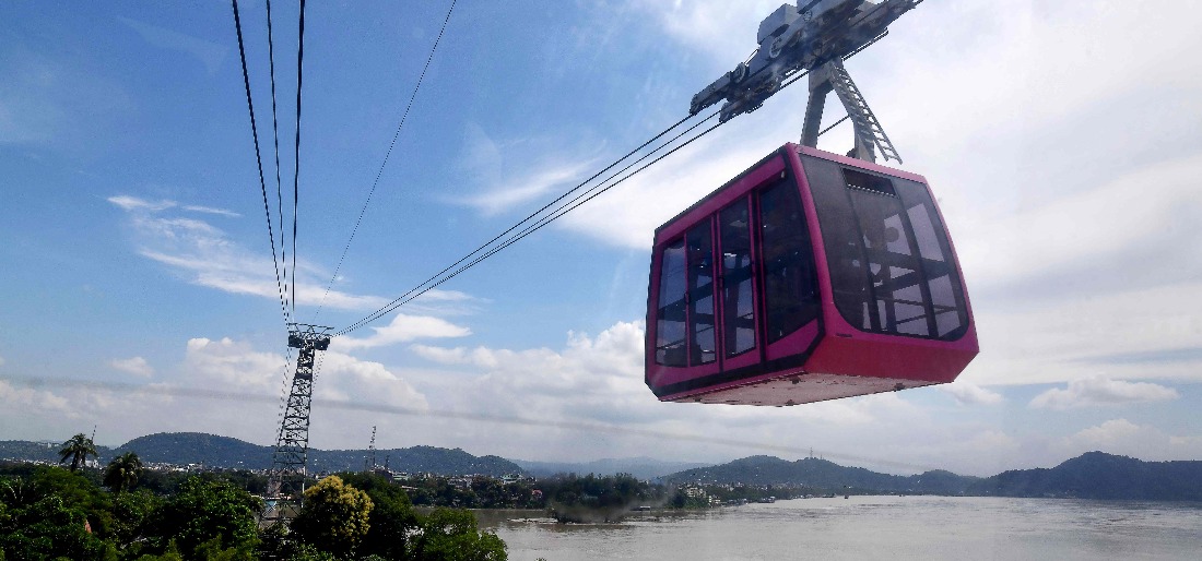 India's Longest River Ropeway Inaugurated In Guwahati