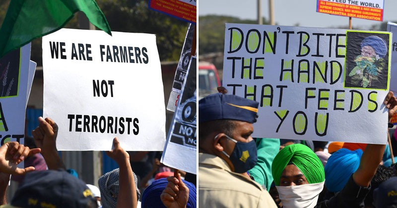 'Don't Bite The Hand That Feeds You': Posters From Farmers' Protest ...