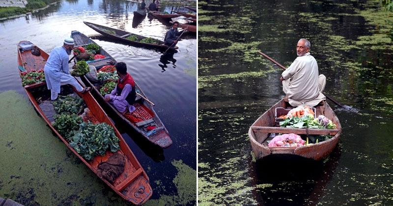 Images Of Floating Vegetable Market On Dal Lake