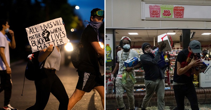 From Peaceful Demonstrations During Day To Mass Looting At Night ...