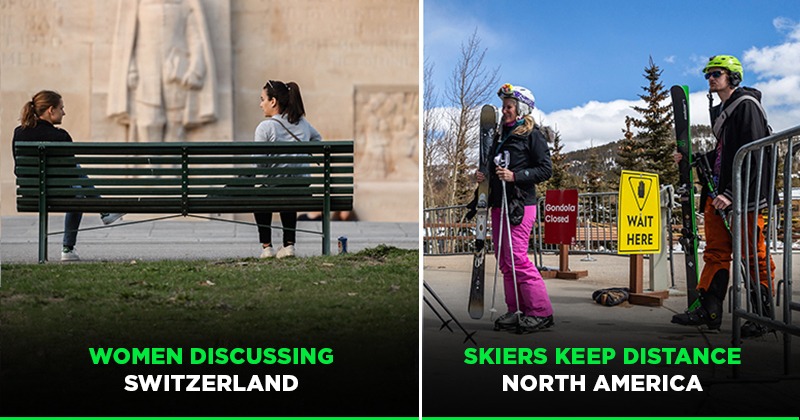 People Socially Distancing Themselves Post COVID-19 Outbreak