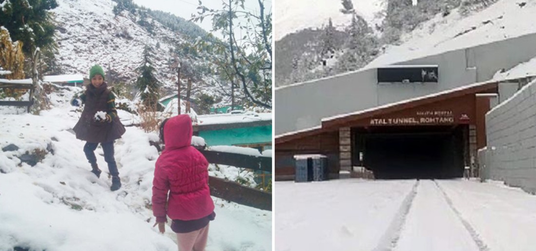 Himachal Pradesh Get Season's First Snowfall