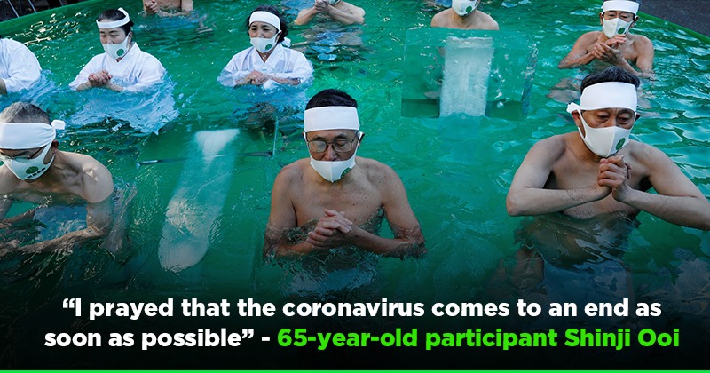 Annual Ice Bath Ritual In Tokyo