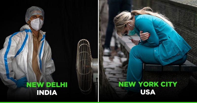 One Year With COVID Pandemic: Faces Of Frontline Workers Who Worked ...