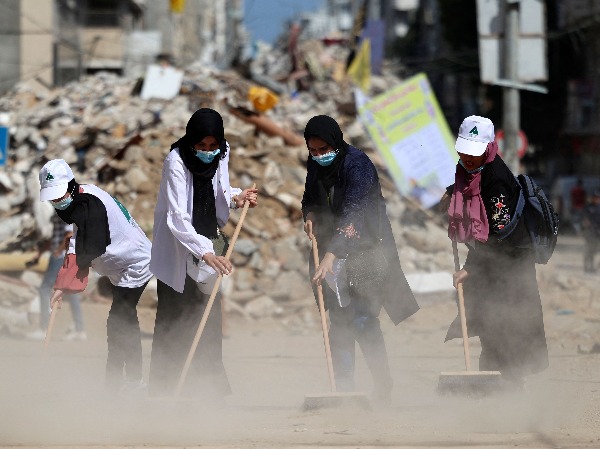With Broom In Hand, Palestinians Step Out To Clean Up Gaza, Put Life ...