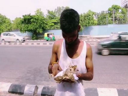 A Rag-picker Finds A Burger To Eat, But You'll Be Ashamed To Know How
